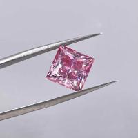 China Princess Cut Vivid Yellow Mosanita VVS Loose Emerald Moissanite Diamond moissanite rings pink moissanite promise ring for sale