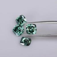 China Princess Cut Vivid Yellow Mosanita VVS Loose Emerald Moissanite Diamond moissanite rings pink moissanite promise ring for sale