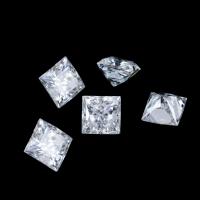 China Princess Green Yellow Pink Moissanite Stone VVS Loose Cushion Mosanita Diamond rose gold moissanite engagement rings for sale
