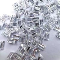 China moissanite solitaire ring Wholesale Mossanite Gem Tapered Baguette Cut Charles VVS Loose Moissanite Diamond gem for sale