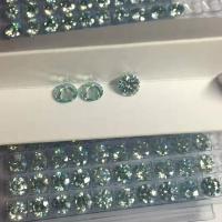 China Wholesale lab created white yellow red pink black blue diamond round brilliant cut loose moissanite for Jewelry for sale