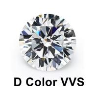 China Gemstone Shape Oval 2-10ct White Round Cut Loose Moissanite for Engagement Rings for sale