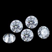 China Gemstone Shape Oval 2-10ct White Round Cut Loose Moissanite for Engagement Rings for sale