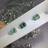 China Vivid Yellow Moissanite Gem Radiant Cut GRA VVS Loose Mosanite Diamond For Gold Ring for sale