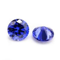 China Wholesale 3A Colors CZ Stones Round Cut 3.0mm-9.0mm Cubic Loose Moissanite Diamond For Silver Jewelry for sale