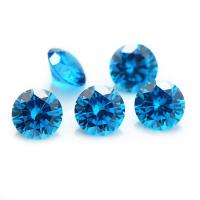 China Wholesale 3A Colors CZ Stones Round Cut 3.0mm-9.0mm Cubic Loose Moissanite Diamond For Silver Jewelry for sale