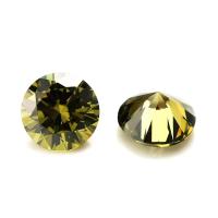 China Synthetic Cubic Zirconia Loose Gemstones For Jewelry Birthstone Round Cut 4mm-10mm for sale