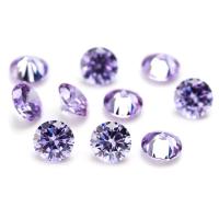 China Synthetic Cubic Zirconia Loose Gemstones For Jewelry Birthstone Round Cut 4mm-10mm for sale