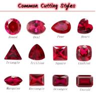 China Gems Synthetic 34# Sapphire Square 1.5x1.5mm-10x10mm Corundum Loose Gemstone For Rings Vvs Moissanite Custom Pendant for sale