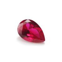 China Vintage Style Ruby Moissanite Synthetic Corundum Pear Shape 2x3mm To 10x14mm Loose Gemstone For Jewelry Making for sale