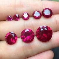 China Vintage Style Ruby Moissanite Synthetic Corundum Pear Shape 2x3mm To 10x14mm Loose Gemstone For Jewelry Making for sale