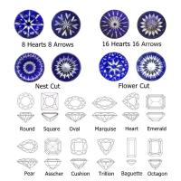 China Gems Loose Gemstone Heart Cut 3x3mm To 10x10mm 33# 34# Blue Sapphire Synthetic Stones for sale