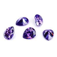 China Vintage Moissanite Engagement Rings Loose Gemstones Various Colors Pear Shape 6x4mm Synthetic Cubic Zirconia for sale