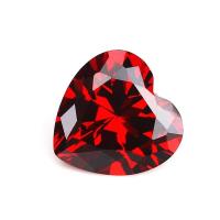 China Colors CZ Moissanite Diamond Heart Cut 3x3mm 4x4mm Synthetic Cubic Zirconia for sale