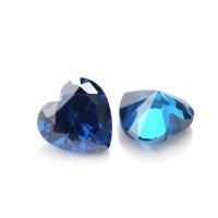 China Colors CZ Moissanite Diamond Heart Cut 3x3mm 4x4mm Synthetic Cubic Zirconia for sale