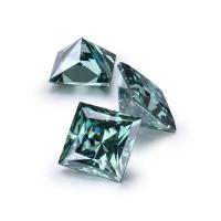 China Princess Cut 5.5x5.5mm 1carat Moissanite VVS Colors Square Brilliant Loose Diamond for sale
