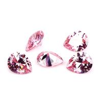 China Champagne Color Zircon Loose Gemstone Pear Shape 10x8mm Synthetic Cubic Zirconia Moissanite for sale