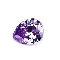 China Champagne Color Zircon Loose Gemstone Pear Shape 10x8mm Synthetic Cubic Zirconia Moissanite for sale