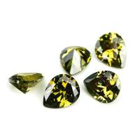 China Champagne Color Zircon Loose Gemstone Pear Shape 10x8mm Synthetic Cubic Zirconia Moissanite for sale