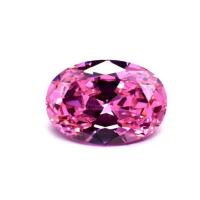 China Moissanite Earrings Gems Pink Peridot Garnet Yellow Cz Stones Oval Shape 12x10mm Synthetic Cubic Zirconia For Ring for sale