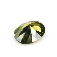 China Moissanite Earrings Gems Pink Peridot Garnet Yellow Cz Stones Oval Shape 12x10mm Synthetic Cubic Zirconia For Ring for sale
