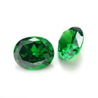 China Moissanite Earrings Gems Pink Peridot Garnet Yellow Cz Stones Oval Shape 12x10mm Synthetic Cubic Zirconia For Ring for sale