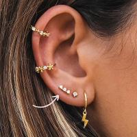 China 925 Sterling Silver Wholesale Jewelry Minimalist Small 925 Sterling Silver Zircon Stud Earrings Gold Plated Earrings For Women for sale
