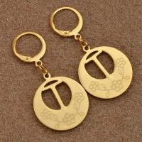 China Fashion Studs Sterling Silver Initial Earrings Customize Jewelry 18K Gold Plated Fashion Letter Earring for sale