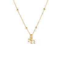 China 18k Gold Plated 925 Sterling Silver Metal 26 Alphabet Initial Letter Charm Necklaces for sale