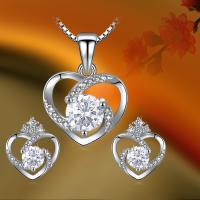 China 19X15MM 0.14oz Jewelry Sets For Women Plated Bridal Jewellery Set for sale