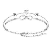 China 3A Crystal Sterling Silver Jewelry Bracelets for sale
