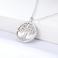 China 0.6in PVD Plating Sterling Silver Jewelry Necklaces 10 Gram CZ Necklace for sale