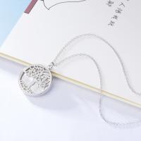 China 0.6in PVD Plating Sterling Silver Jewelry Necklaces 10 Gram CZ Necklace for sale