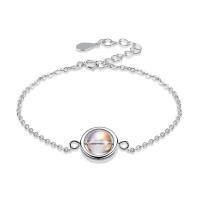 China 9.45in 0.08oz Sterling Silver Slider Bracelets Lead Free 925 Sterling Silver Bracelet SGS for sale