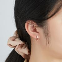 China 1.35cm Hoop Sterling Silver Jewelry Earrings for sale