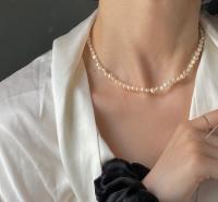 China 4.1 Gram Chain Pearl Jewelry Length 37CM High Luser Pearl Choker Necklaces for sale