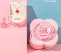 China Gift Packaging Red Rose Jewellery Ring Box 3.2 Ounces 5