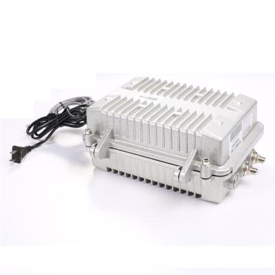 China Triple Play 3 in 1 CATV ONU Outdoor Optical Receiver Node AC220V AC60V 64 MAC for sale