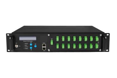 China 1550nm High Power EYDFA Fiber Amplifier 41dBm 16 Ports Aluminum Alloy Housing for sale