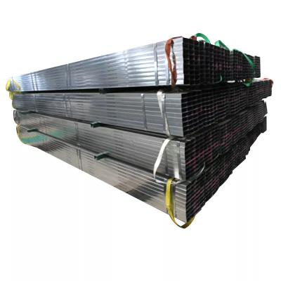 China Telescoping Perforated Galvanized Square Tubes Plain Rectangular Box Section Building Material for sale