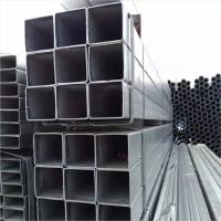 China 5.8-12m GI Steel Square Pipe Plain Square Rhs Steel Structure Building Material for sale