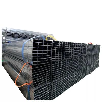 China Hot Rolled ERW Galvanized Steel Box Section Seamless Iron Square Tube for sale