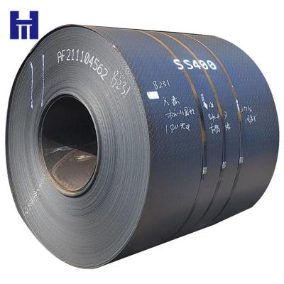 China 2000mm Hot Rolled Carbon Steel Coil Q235 Ss400 Sandblasting for sale