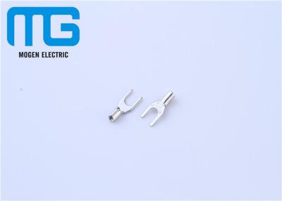 China Plating Copper Tin Electrical Spade Non Insulated Terminals Naked for sale
