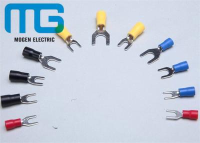China Series SV copper electrical spade Insulated Wire Terminals red blue black yellow TU-JTK for sale