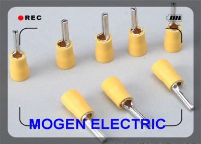 China 4 - 6mm Plating Quick Disconnect Insulated Wire Terminals , Yellow Insulated Pin Terminal for sale