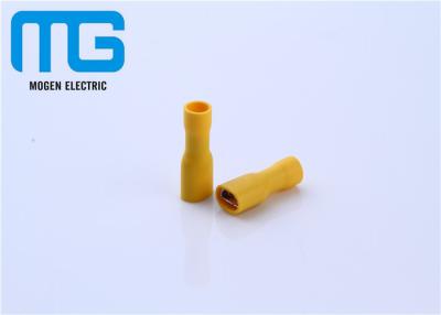 China Female Wire Crimp Terminals Connector , Yellow Electrical Quick Disconnect Fittings for sale