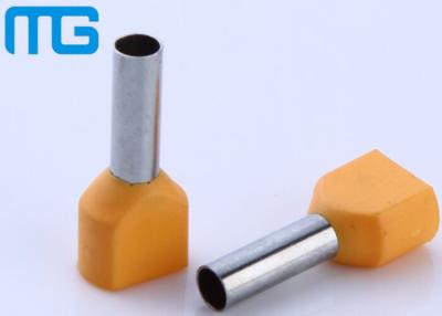 China TE6014 TE Crewel Pre - Insulated Wire Terminals Cord End Terminal Copper / PVC / Brass for sale