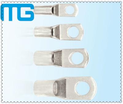China Naked Copper Cable Lugs Tinned Eyelet Type Silvery Corrosion Resistance for sale