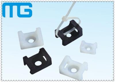 China white /balck Saddle Type tie mounts with material of PA66, CE approval ,1000PCS /BAG Cable Accessories for sale